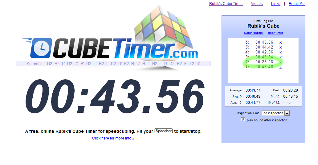 28 seconds – adventures in cubing